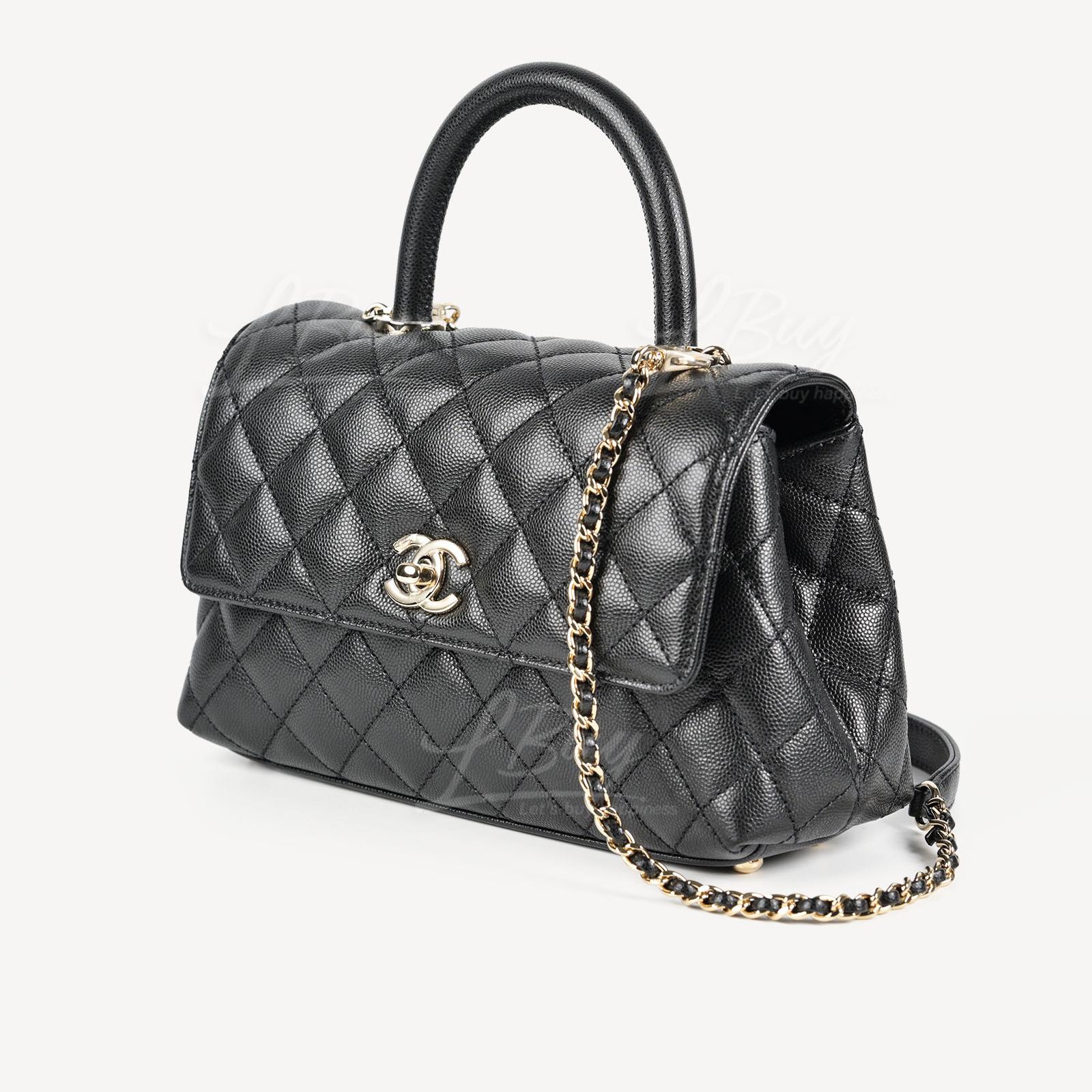 Chanel-Chanel CoCo Handle Small 24cm Black Handbag A92990 Chanel-Chanel CoCo Handle Small 24cm Black Handbag A92990